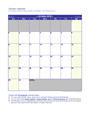October 2016 Calendar in Word and Pdf formats