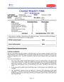 CHANGE REQUEST FORM in Word and Pdf formats