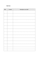 Shot List Form in Word and Pdf formats