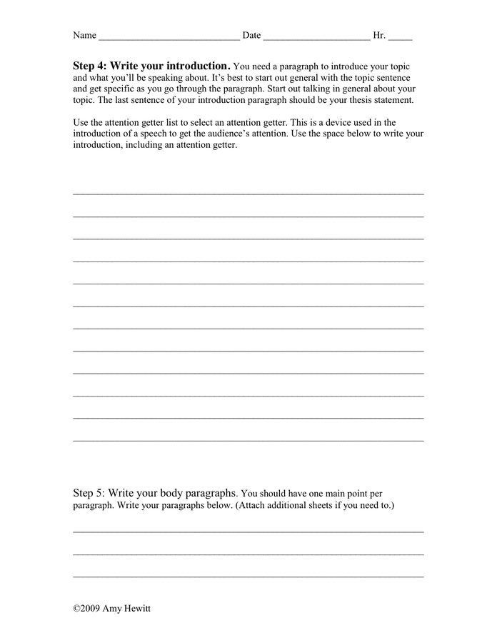 Writing a Persuasive Speech in Word and Pdf formats - page 3 of 6