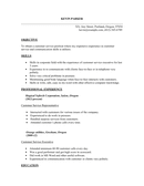 Customer Service Resume Template - download free documents for PDF ...