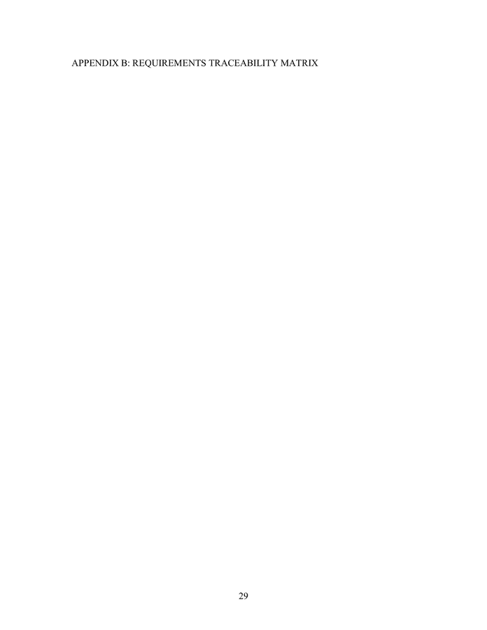 Software Design Document Template in Word and Pdf formats - page 31 of 34