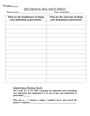 Decisional balance sheet in Word and Pdf formats