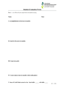 Student Evaluation Form in Word and Pdf formats
