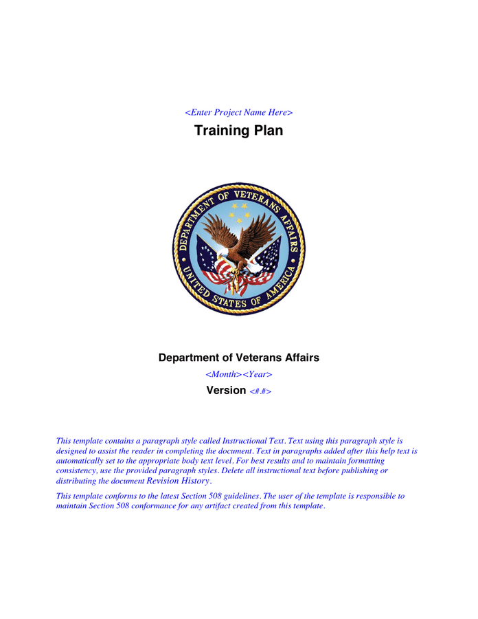 Training Plan Template - download free documents for PDF, Word and Excel