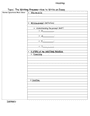 Cornell Notes Template in Word and Pdf formats