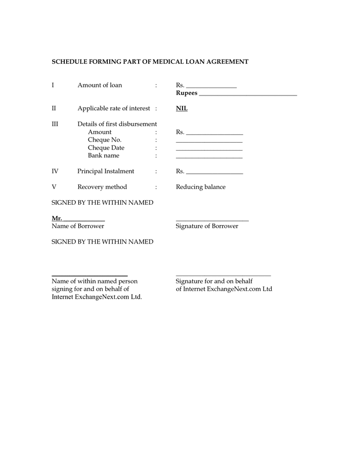 Personal Loan application Form in Word and Pdf formats - page 4 of 5