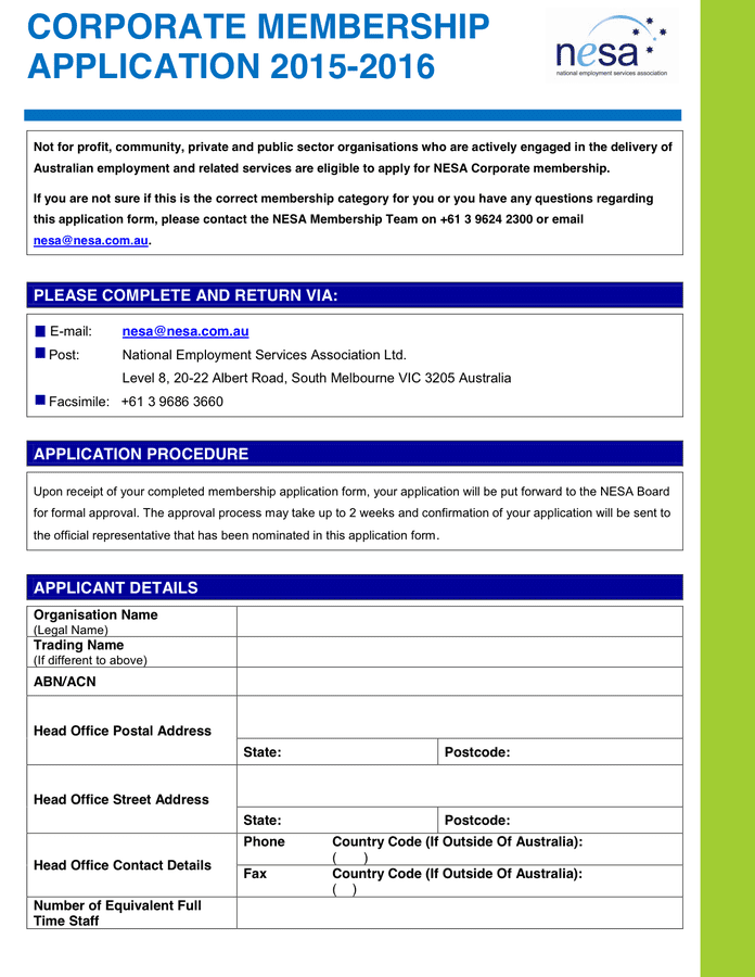 Membership application form - download free documents for PDF, Word and ...