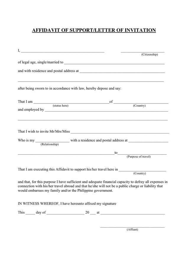 Affidavit Of Support Requirements 2024 Dulcia Nonnah