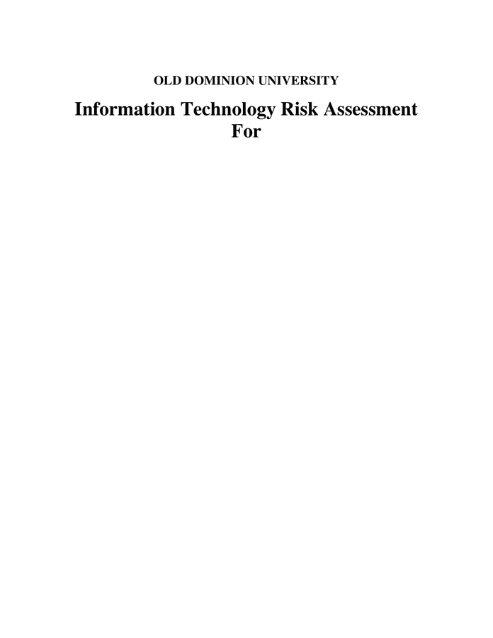 RISK ASSESSMENT REPORT TEMPLATE in Word and Pdf formats