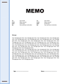 Sample Memo Template - download free documents for PDF, Word and Excel