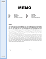 Memo Template in Word and Pdf formats