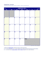September 2015 Calendar in Word and Pdf formats