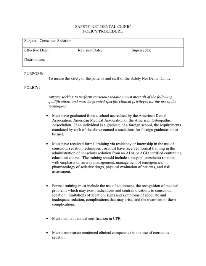SAMPLE POLICIES AND PROCEDURES In Word And Pdf Formats Page 3 Of 11