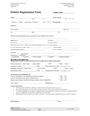 Patient Registration Form in Word and Pdf formats