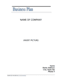 Business Plan in Word and Pdf formats