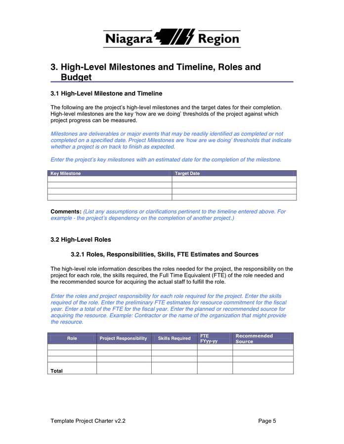 Project Management Framework in Word and Pdf formats - page 10 of 17