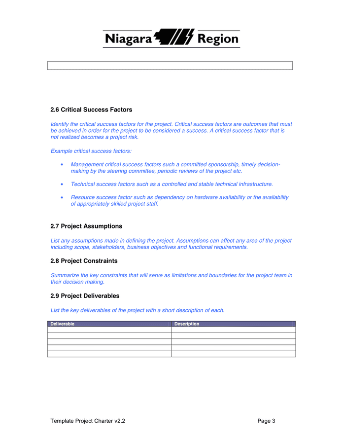 Project Management Framework in Word and Pdf formats - page 8 of 17