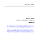 Software Architecture Document - download free documents for PDF, Word ...