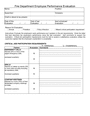 Fire Department Employee Performance Evaluation in Word and Pdf formats