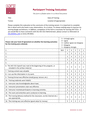 Participant Training Evaluation Template in Word and Pdf formats