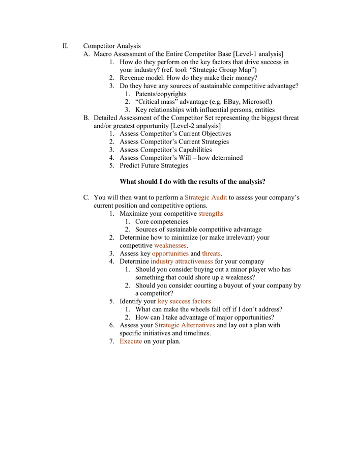Competitive Analysis in Word and Pdf formats - page 3 of 3