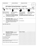 Problem solving worksheet - download free documents for PDF, Word and Excel