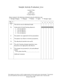 Program Evaluation Form in Word and Pdf formats