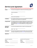 Service Level Agreement - download free documents for PDF, Word and Excel