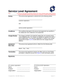 Service Level Agreement Template in Word and Pdf formats