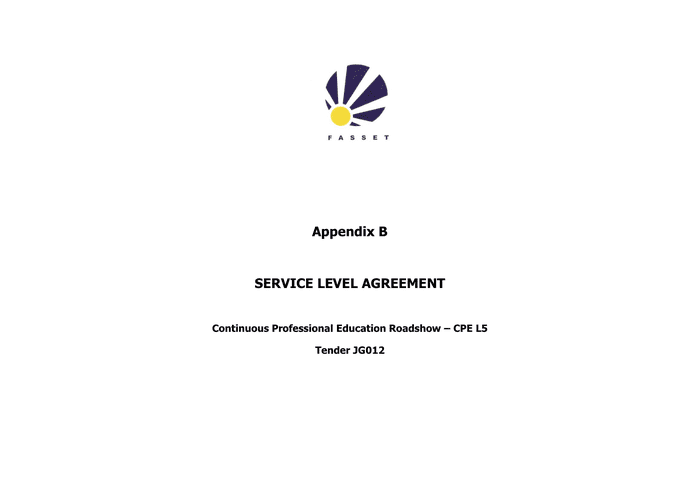 Service Level Agreement - download free documents for PDF, Word and Excel