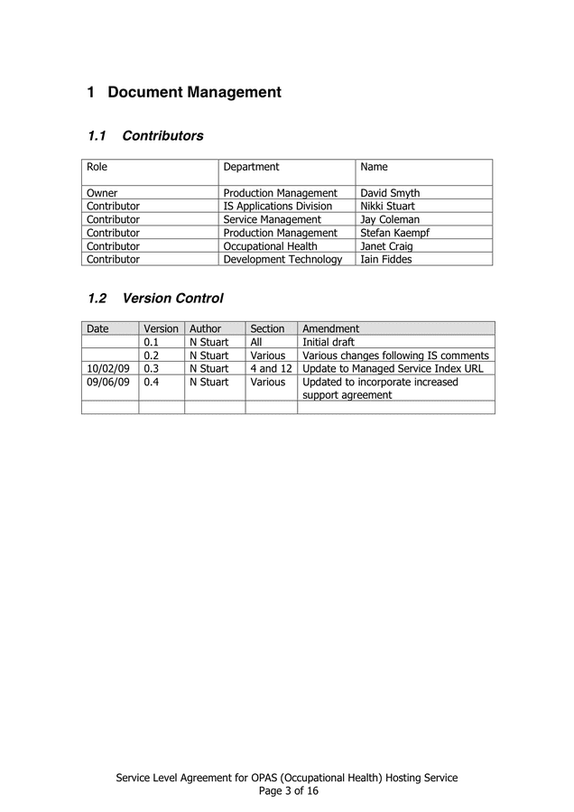 Service Level Agreement in Word and Pdf formats - page 3 of 16