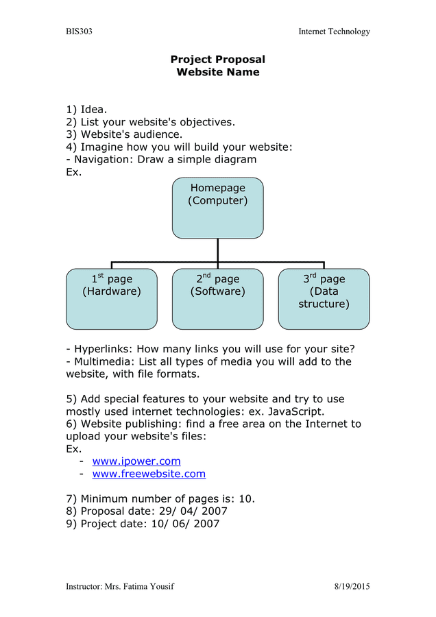 Project Proposal Template - download free documents for PDF, Word and Excel