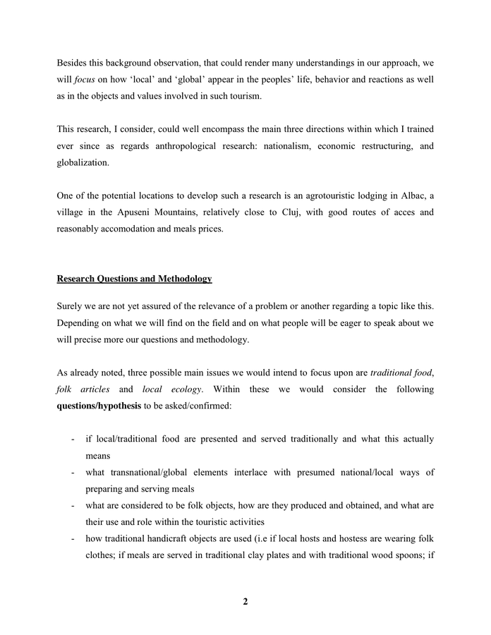 RESEARCH PROPOSAL in Word and Pdf formats - page 2 of 5