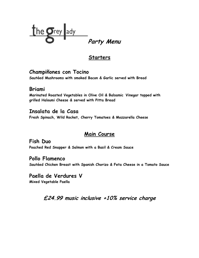 Party Menu Template - download free documents for PDF, Word and Excel