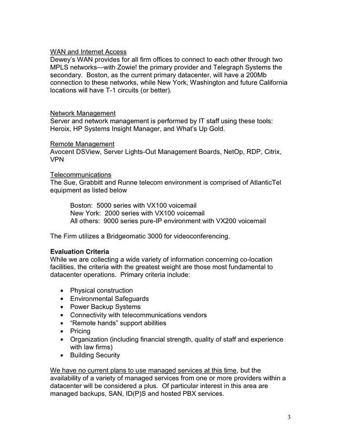 Request for Proposal Sample in Word and Pdf formats - page 3 of 5