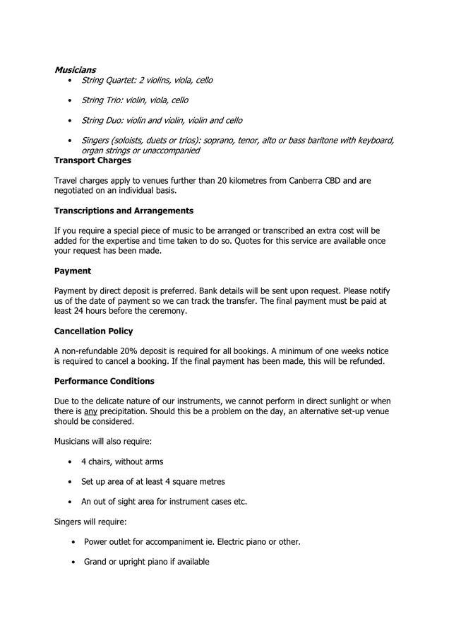 Price List In Word And Pdf Formats Page 2 Of 3