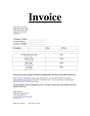 Simple Invoice template in Word and Pdf formats