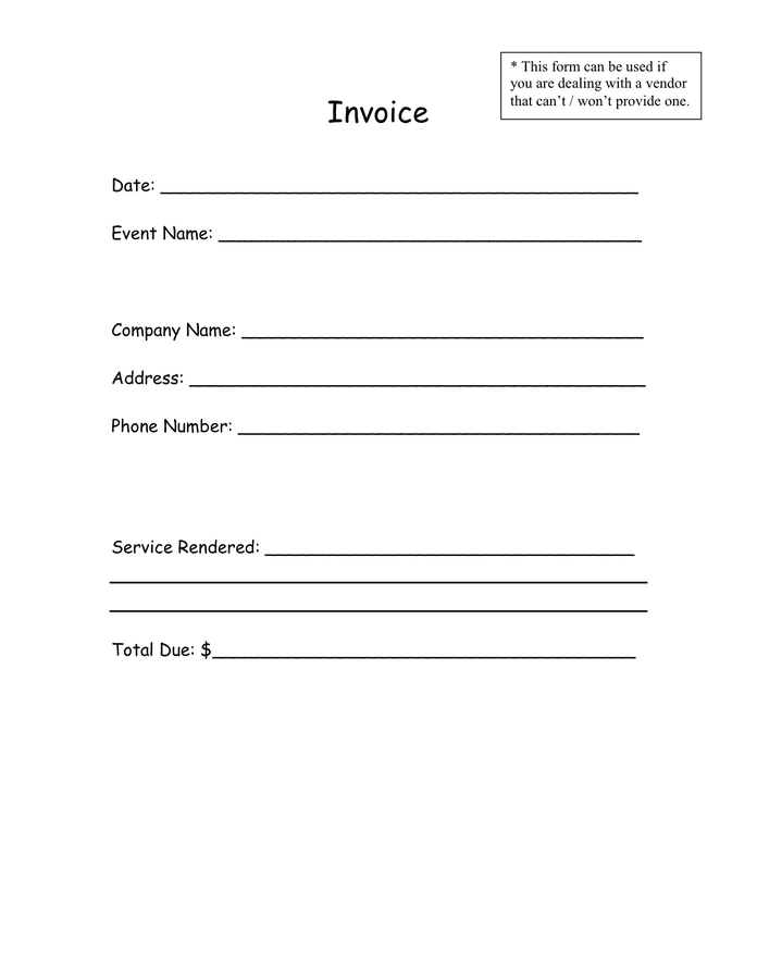 Sample Invoice - download free documents for PDF, Word and Excel