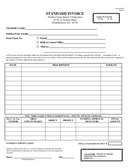 Standard Invoice - download free documents for PDF, Word and Excel