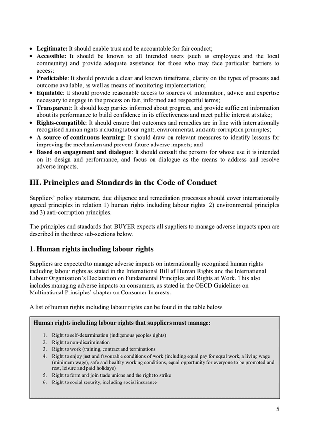 Code of Conduct in Word and Pdf formats - page 5 of 9