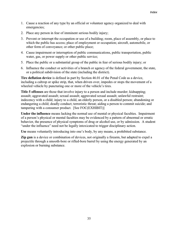 Student Code of Conduct in Word and Pdf formats - page 40 of 40