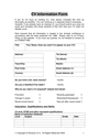 CV Questionnaire in Word and Pdf formats