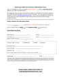 One Time Credit Card Payment Authorization Form in Word and Pdf formats