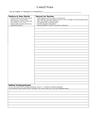 Cornell Notes Template in Word and Pdf formats