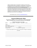 Annotated Bibliography Example - download free documents for PDF, Word ...