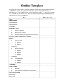 Outline Example - download free documents for PDF, Word and Excel