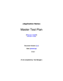 Test Plan - Template in Word and Pdf formats