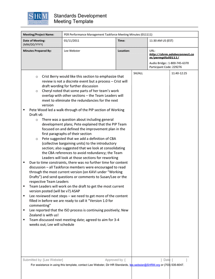 Project Meeting Minutes Template In Word And Pdf Formats Page 4 Of 5