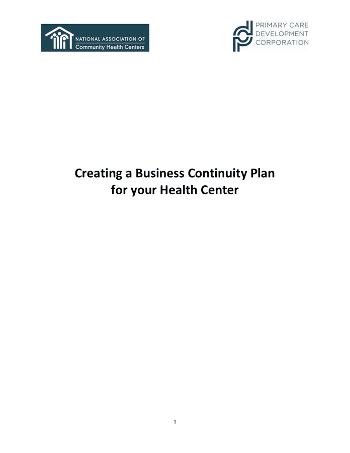 Business Continuity Plan Template - download free documents for PDF ...